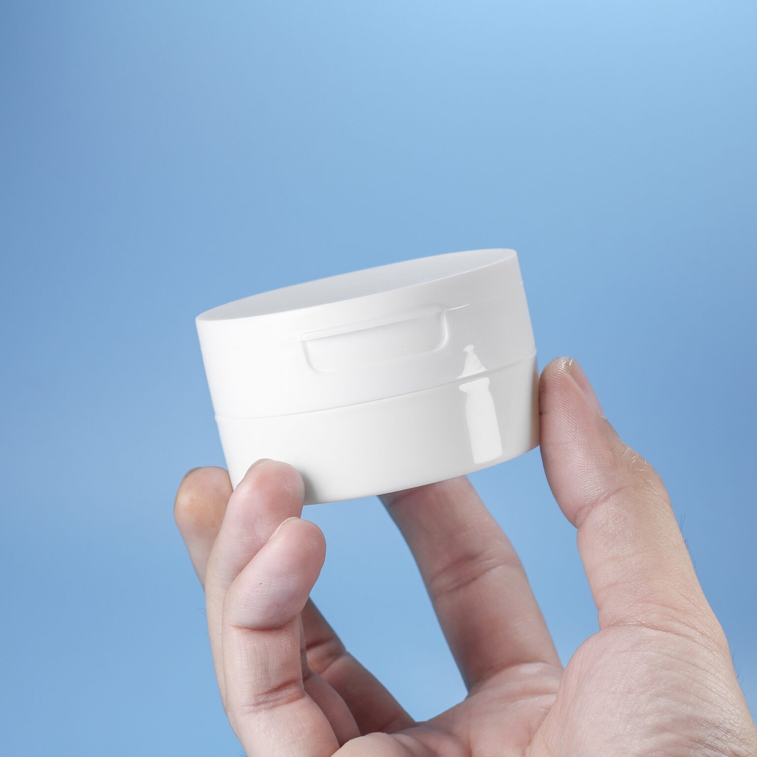 K0410 กระปุกครีมพลาสติก พร้อมไม้พายปาดครีม ขนาด 50 กรัม ราคาถูก