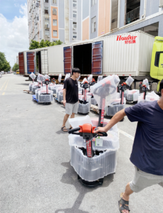 รถยกลากพาเลท รุ่น JJM 1.5T/2T ใช้แบตเตอร์รี่ | ดีเบลจำหน่ายบรรจุภัณฑ์เครื่องสำอาง ครบวงจร